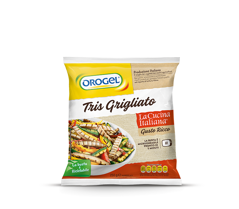 Grilled Vegetables Trio Seasoned - Orogel Frozen Food