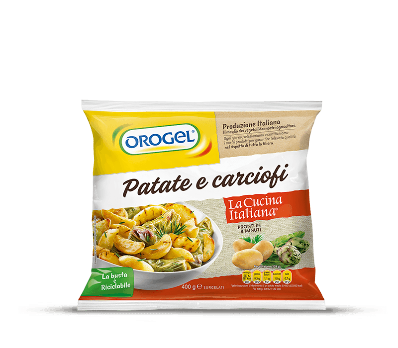 Potatoes and Artichokes - Orogel Frozen Food