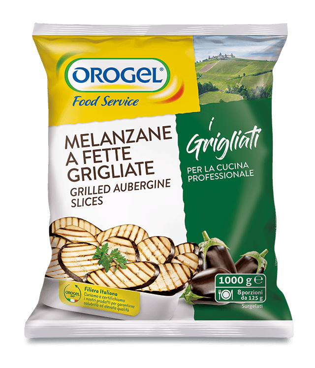 Grilled Aubergine Slices - Orogel Food Service Frozen Food