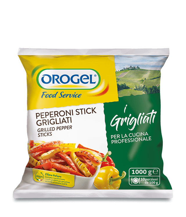 Grilled Pepper Sticks - Red and Yellow - Orogel Food Service Frozen Food