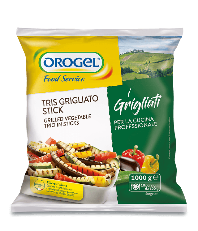 Grilled Vegetable Trio Sticks - Orogel Food Service Frozen Food