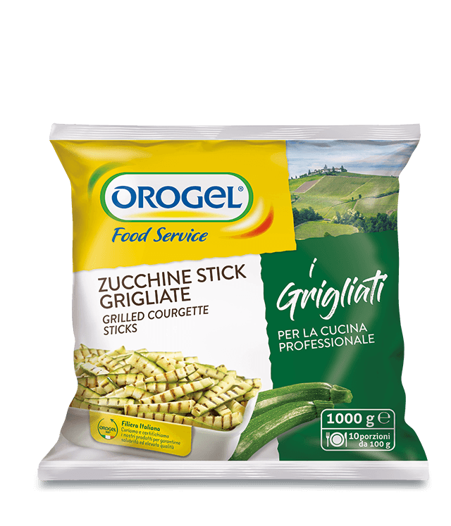 Grilled Courgette (Zucchini) Sticks - Orogel Food Service Frozen Food