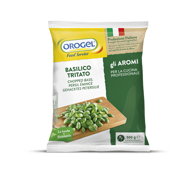 Basilico surgelato per ristorazione - Orogel Food Service
