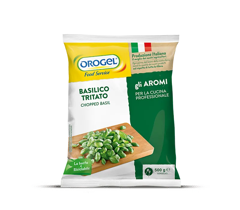Basilico surgelato per ristorazione - Orogel Food Service