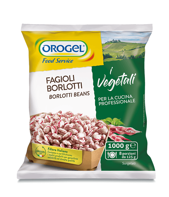 Fagioli Borlotti 1kg surgelati - Orogel Food Service