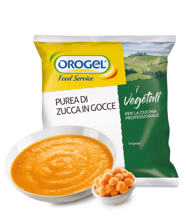 Pumpkin Puree in Drops - Orogel Food Service Frozen Food