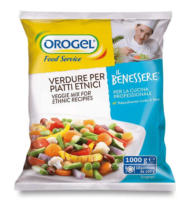 Ethnic Vegetables Mix- Orogel Food Service Frozen Food