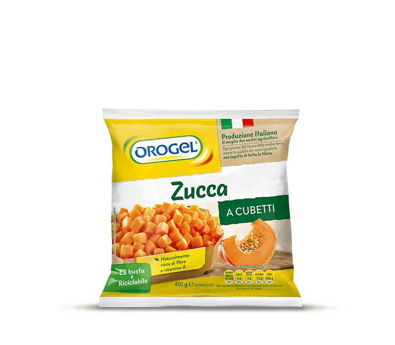 Zucca surgelata a cubetti - Surgelati Orogel