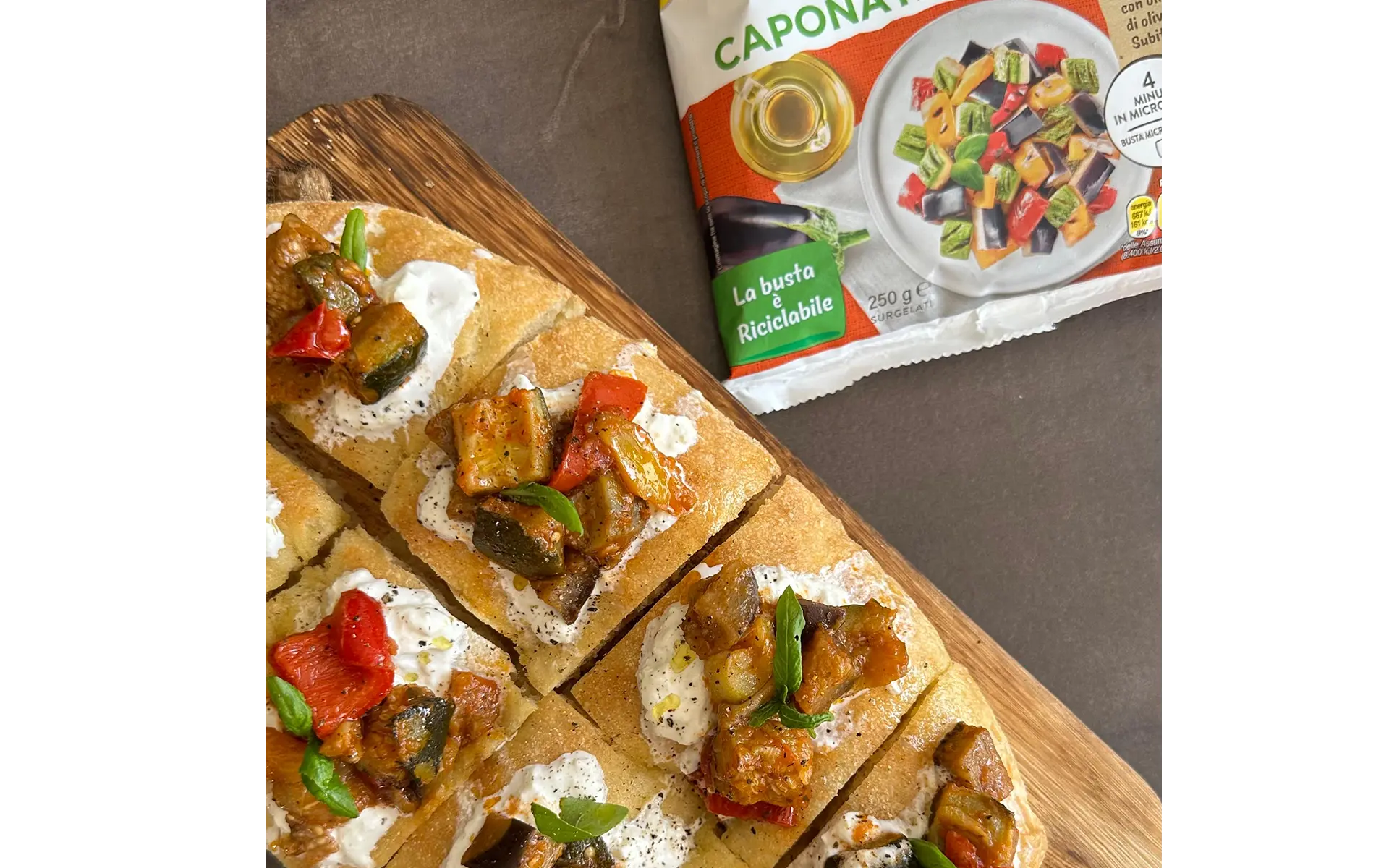 Pinsa con burrata e verdure – Ricette Orogel