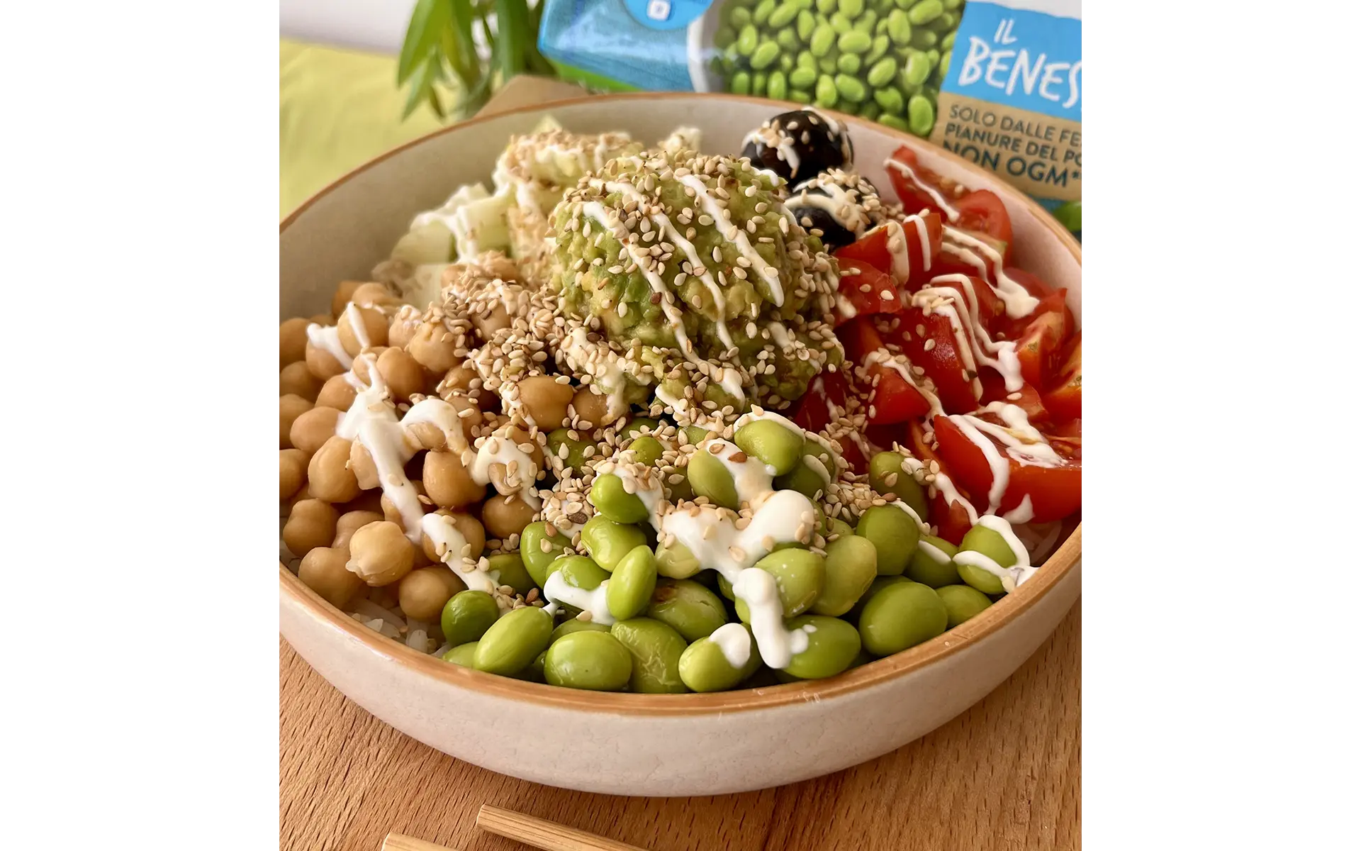 Bowl con edamame e riso basmati - Ricette Orogel