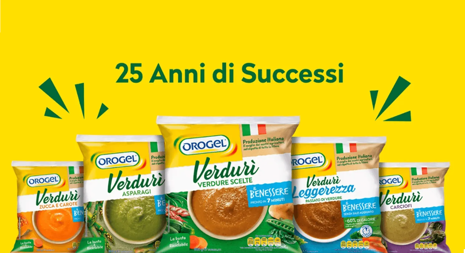 Verdurì, il passato di verdure surgelato - Orogel